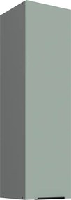 Kuchyňská linka ARIA sa | 300 + 180 cm | UNI dvířka | EXTRA VYSOKÁ | ANTIFINGER povrch | antracit/aquamarine