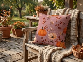 Povlak na polštář z mikrovlákna PUMPKINS ROSAVIE 45x45 cm, starorůžový