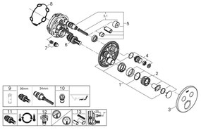 GROHE 29119000 - Termostat GROHTHERM SMARTCONTROL lesklý chrom