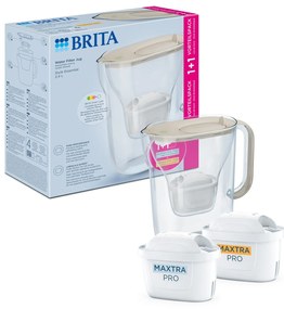 Brita Filtrační konvice Style Essential +2 filtry Maxtra Pro (Hard Water a Pure Performance), písková 1057797