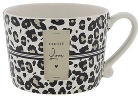 Bastion Collections Hrnek LEOPARD COFFEE LOVE, 10x8,5x7 cm, 300 ml