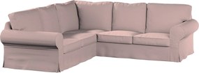 Potah na pohovku IKEA Ektorp rohová barva růžová látka pletený vzor