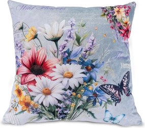 Sada 3 ks povlaků na polštářky SPRING FLOWERS 45 x 45 cm