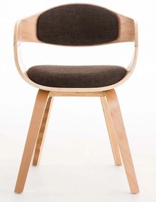 Bhm germany Jídelní židle Kingston, textil, přírodní / hnědá