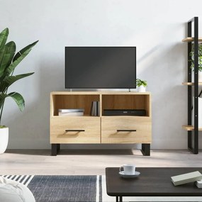 TV skříňka dub sonoma 80 x 36 x 50 cm kompozitní dřevo - Default Title