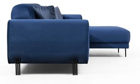 Designová sedačka Haylia 287 cm modrá - pravá
