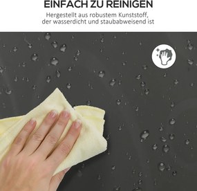 HOMCOM Botník Úložný box s 12 kostkami DIY zásuvný regál s dvířky Plastová ocel Černá+bílá 125 x 32 x 125 cm | Aosom