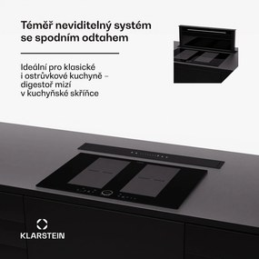 Klarstein Royal Flush Eco 75, digestoř, 75 cm, 714 m³/h, EEK A++