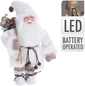 Santa Claus s LED osvětlením 37 cm