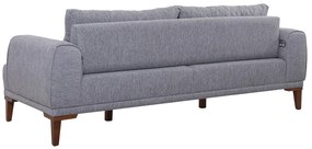 Hanah Home Třímístná pohovka BALERA s křeslem šedá 223 cm