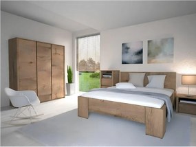 Postel MONTANA L1 160x200, dub lefkas tmavý Kondela 0000086180