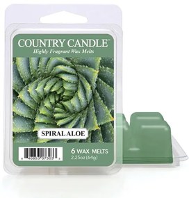 Country Candle Spiral Aloe Vonný Vosk, 64 g