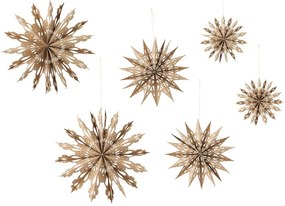 Papírové vánoční ozdoby v sadě 6 ks ø 30 cm Star – Bloomingville