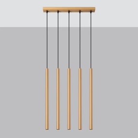 Závěsná lampa SOLLUX PASTELO 5L zlatá G9 5x8W bez žárovky SL.1173