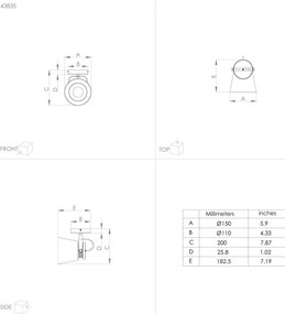 Eglo 43835 - Nástěnné bodové svítidlo TWICKEN 1xE27/28W/230V