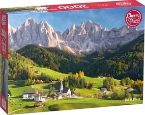 CHERRY PAZZI Puzzle Val di Funes / 2000 dílků / 100 x 70 cm