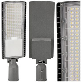 BERGE Pouliční svítilna LED 50W 6000lm ALUMINIUM