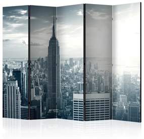 Paraván - Amazing view to New York Manhattan at sunrise II [Room Dividers]