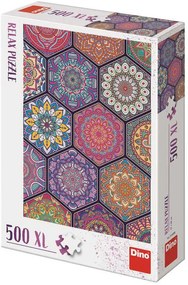 DINO Puzzle 500 dílků XL Mandaly 47x66cm skládačka dn514089