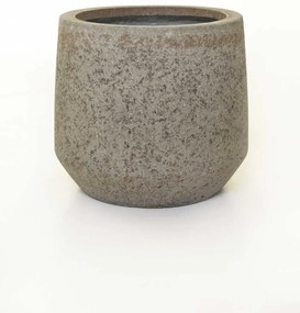 Designový květináč SASSO, vláknocement, 32x28 cm, šedý