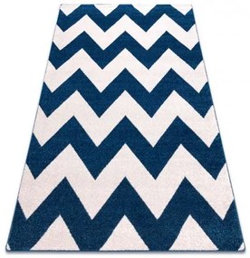 koberec SKETCH FA66 Marocký jetel, Mříž, modro bílý Cikcak velikost 180x270 cm | krásné koberce cz