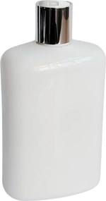 Dávkovač na mýdlo 400 ml bílý s bílo-stříbrným DISC TOP LIMA