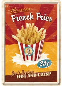 Postershop Plechová pohlednice - French Fries