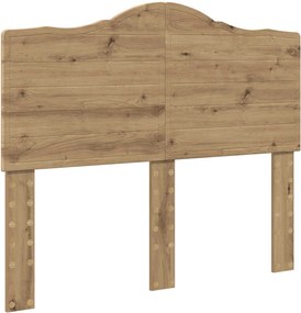 Rám postele Umělecký dub 120 x 200 cm Masivní borové dřevo 3413334