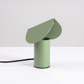 Šalvějově zelená hliníková LED stolní lampa (výška 15 cm) BISCUIT – Thoro