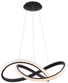 LED stmívatelný lustr Infinity 80 Cct černá s dálkovým ovládáním