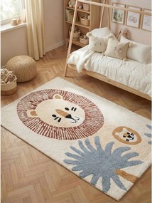 Krémový pratelný/ručně tkaný bavlněný dětský koberec 140x200 cm Snuggle Leander – Hanse Home