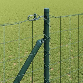 Evropský plot se hroty 10 x 1,5 m Ocel potažená PVC Zelená 3350566