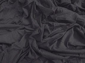 Jersey prostěradlo s lycrou antracitové 90 x 200 cm