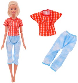 Šatičky pro panenku Barbie - kalhoty + triko (30 cm) Barva: L337