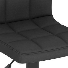 Barová židle černá textil 334278