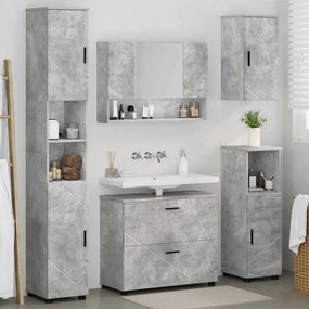 Sada koupelnového nábytku 5 ks Betonově šedá 35 x 30 x 192 cm 3393066
