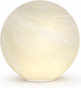 3D LED svítící koule bílá Odina 25 cm, matná, IP20 interiér
