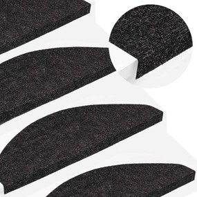 Samolepicí rohože na schody 30 ks Antracit 65x22,5x3,5 cm 3365902