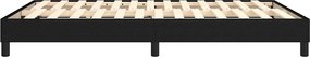 Rám postele s boxspringem černý 140 x 190 cm textil 3120510