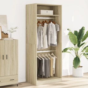 Šatní skříň dub sonoma 80 x 50 x 200 cm kompozitní dřevo 3307794