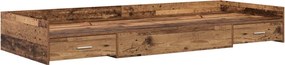Rám postele s čelo Staré dřevo 80 x 200 cm Kompozitní dřevo 3335243