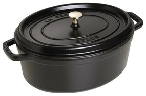 Hrnec STAUB  oválný 33 cm černý 6,7l