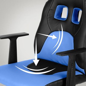 Dětská kancelářská židle Fun - Modrá