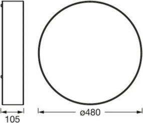 Osram - Stropní svítidlo ORBIS PARIS 3xE27/15W/230V pr. 48 cm hnědá