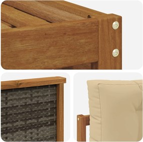 Venkovní pohovková souprava 8 ks Přirozená a Béžová 3383711