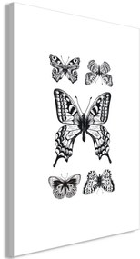 Obraz - Five Butterflies (1 Part) Vertical