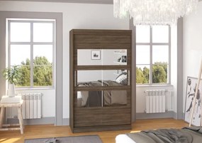 Skříň posuvná se zrcadlem KOLORADO 120 choco