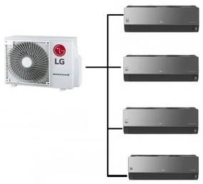 Klimatizace Multisplit LG Artcool Mirror 1+4 (2,5kW + 2,5kW + 2,5kW + 2,5kW)  R32