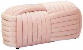 Designová lavice Nakeisha 90 cm růžová