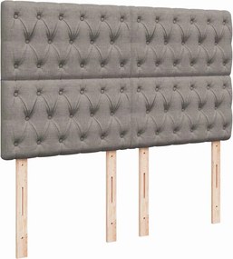 Box spring postel s matrací taupe 140x200 cm textil 3292090